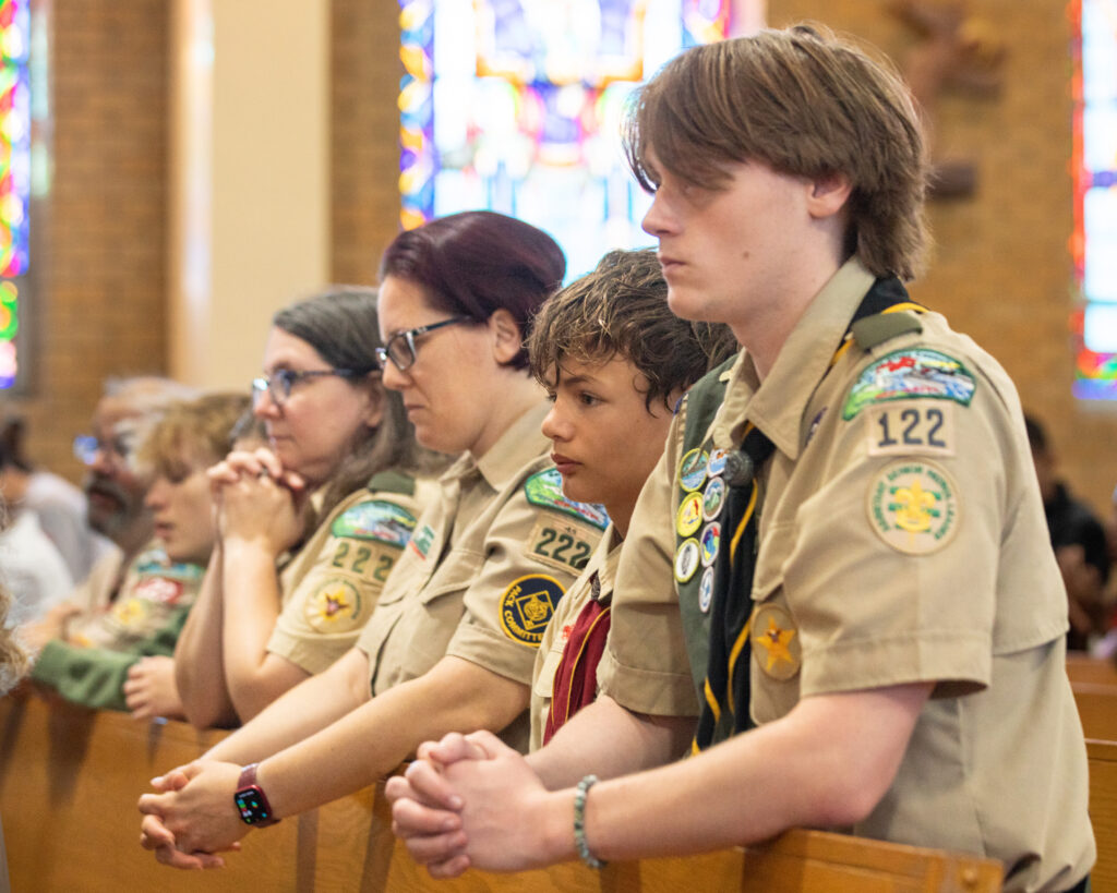 Scouts, Knights beautify prayer garden for the unborn – Catholic Star ...